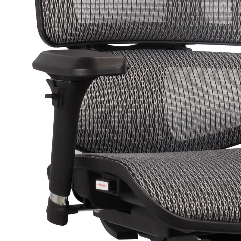 Cadeira de Escritório Comfy Ergofy Tela Mesh Cinza, Base Giratória em ...