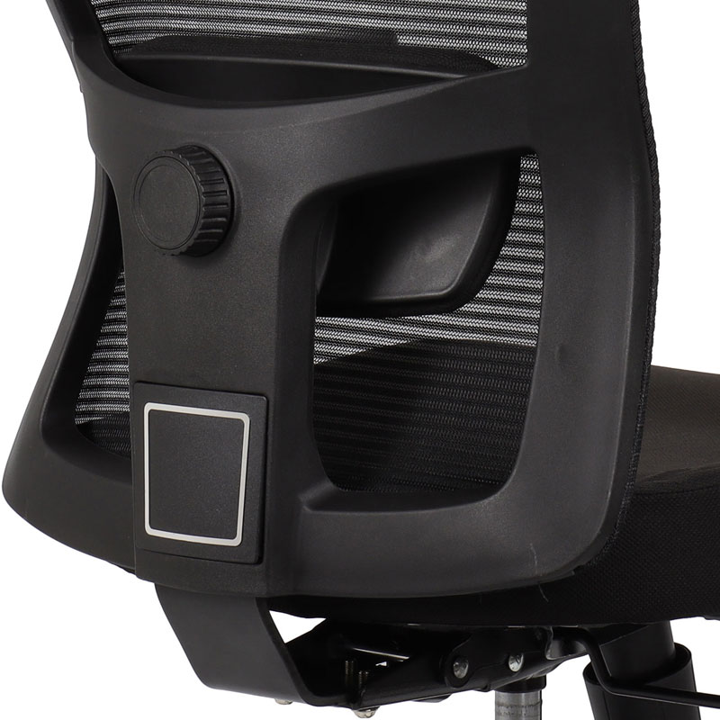 Cadeira de Escritório Comfy Stance Evo Tela Mesh Preta, Base Giratória ...