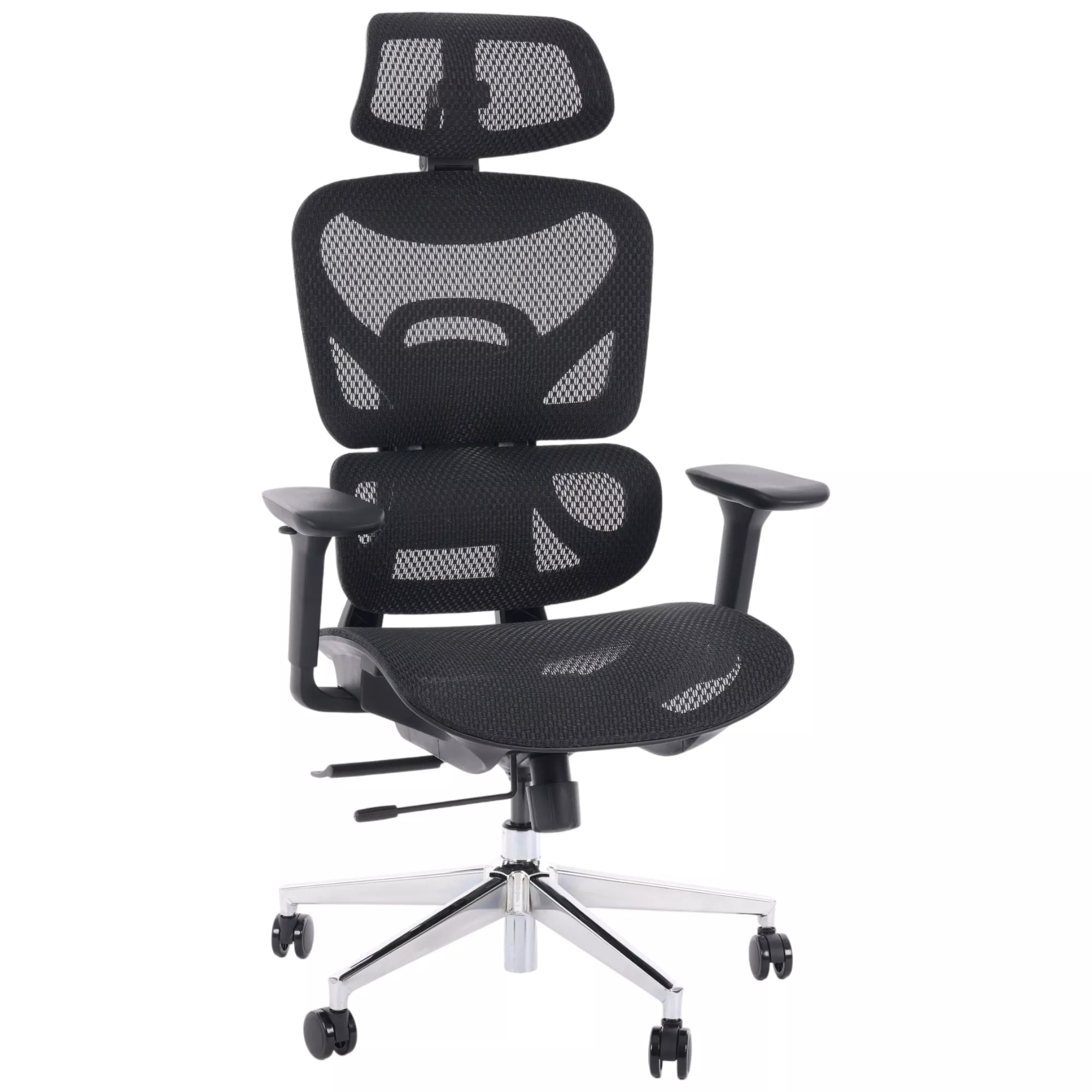 Cadeira de Escritório Comfy Aryan Tela Mesh Preta, Braço 4D e Assento ...